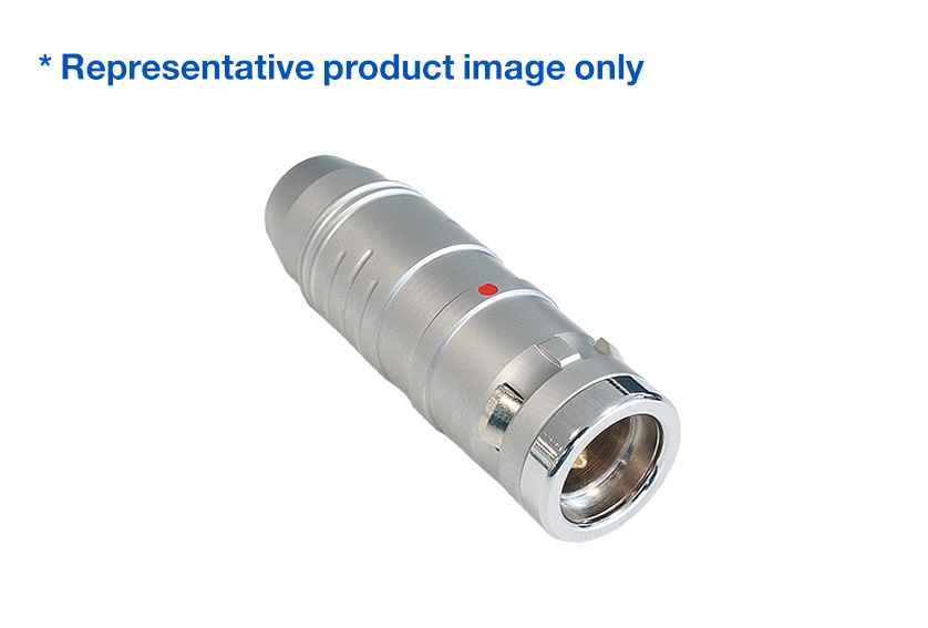 6 Contacts Straight Plug 3Y Series Push Pull Connector | PPCFGG3K06CLAD