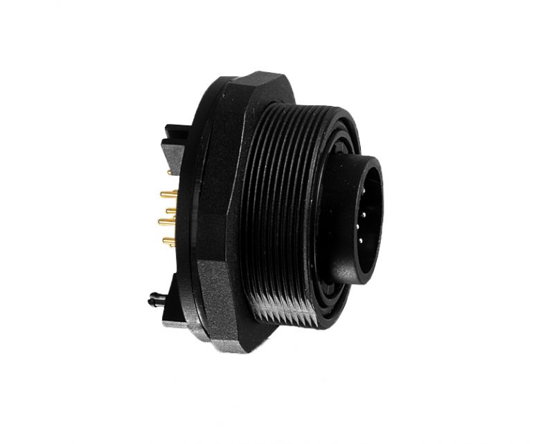 Rear Panel Mount PCB Mount Connector PX0707 Series 25 Contact Socket ...